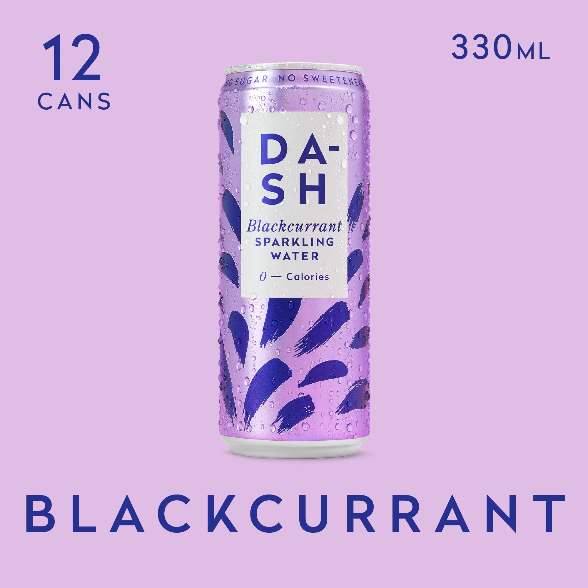 Dash Water - Blackcurrant Sparkling Water Case 12 x 330 ml – Chew & Chill